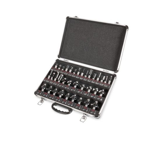 TREND T11EK 1/2" PLUNGE ROUTER & TREND 35 Piece Router Cutter Set ...